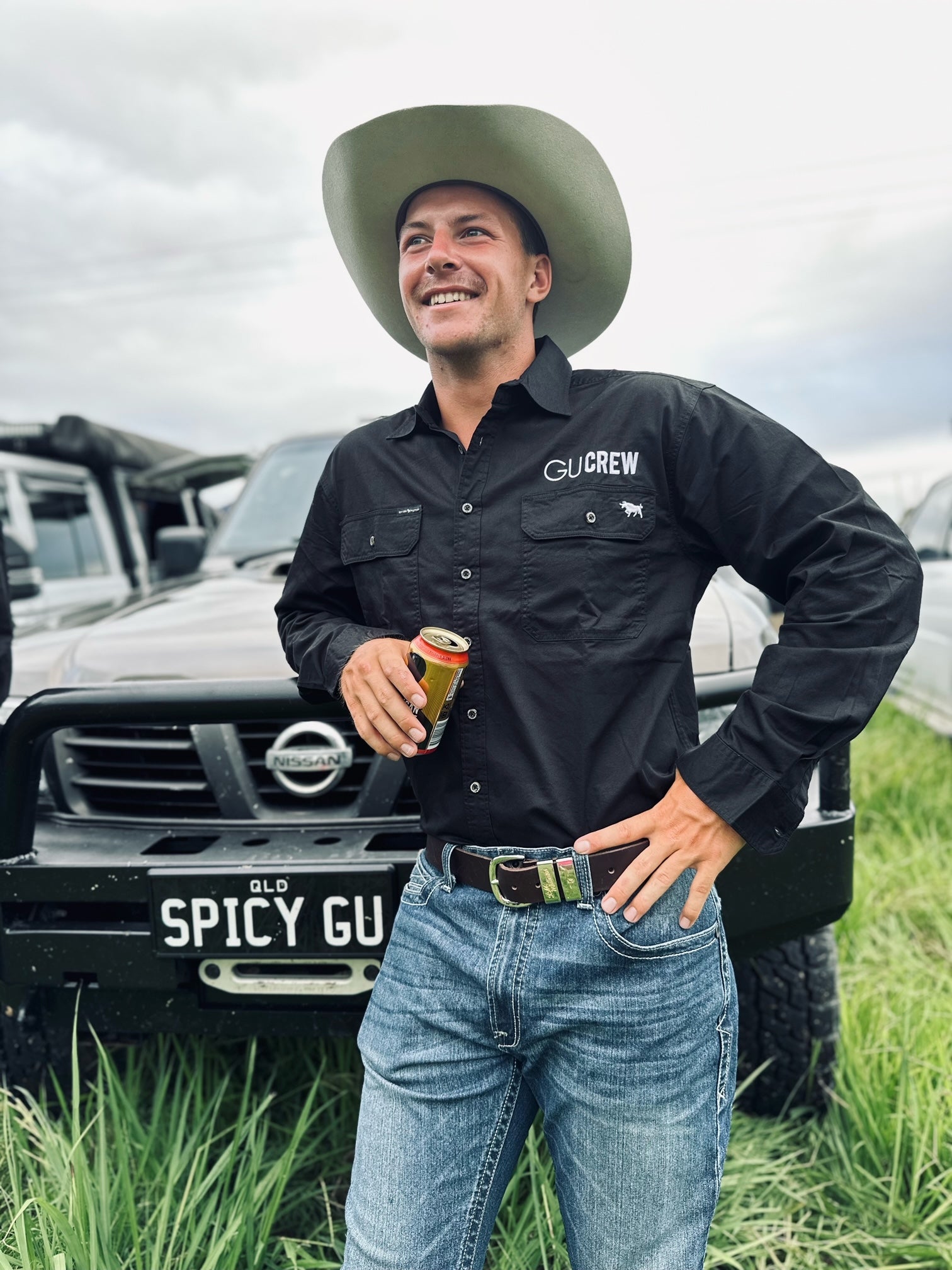 GU Crew X Ringers Western Work Shirt Mens Black – gucrew